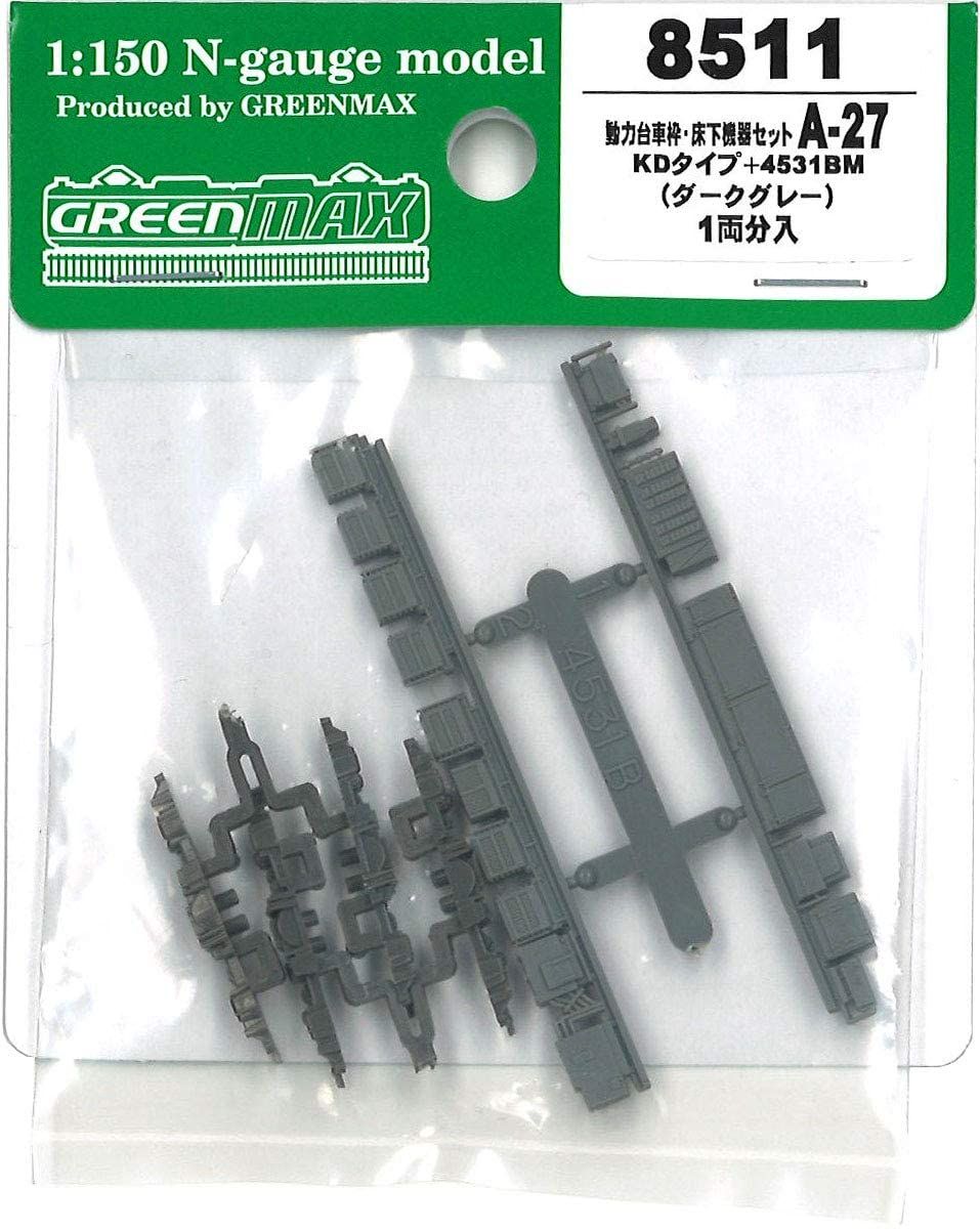 Banzai Hobby - Greenmax 8511 Power Bogie Frame & Under Floor Parts Set A-27 (KD Type + 4 ...