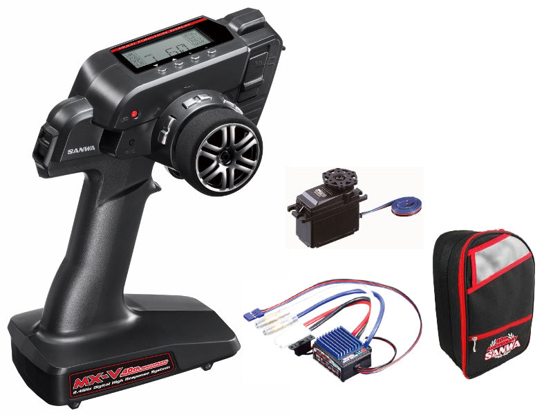 Banzai Hobby - Sanwa 101A30817A MX-V 40th Anniversary with BL-Sport ESC, Servo & Bag – BanzaiHobby