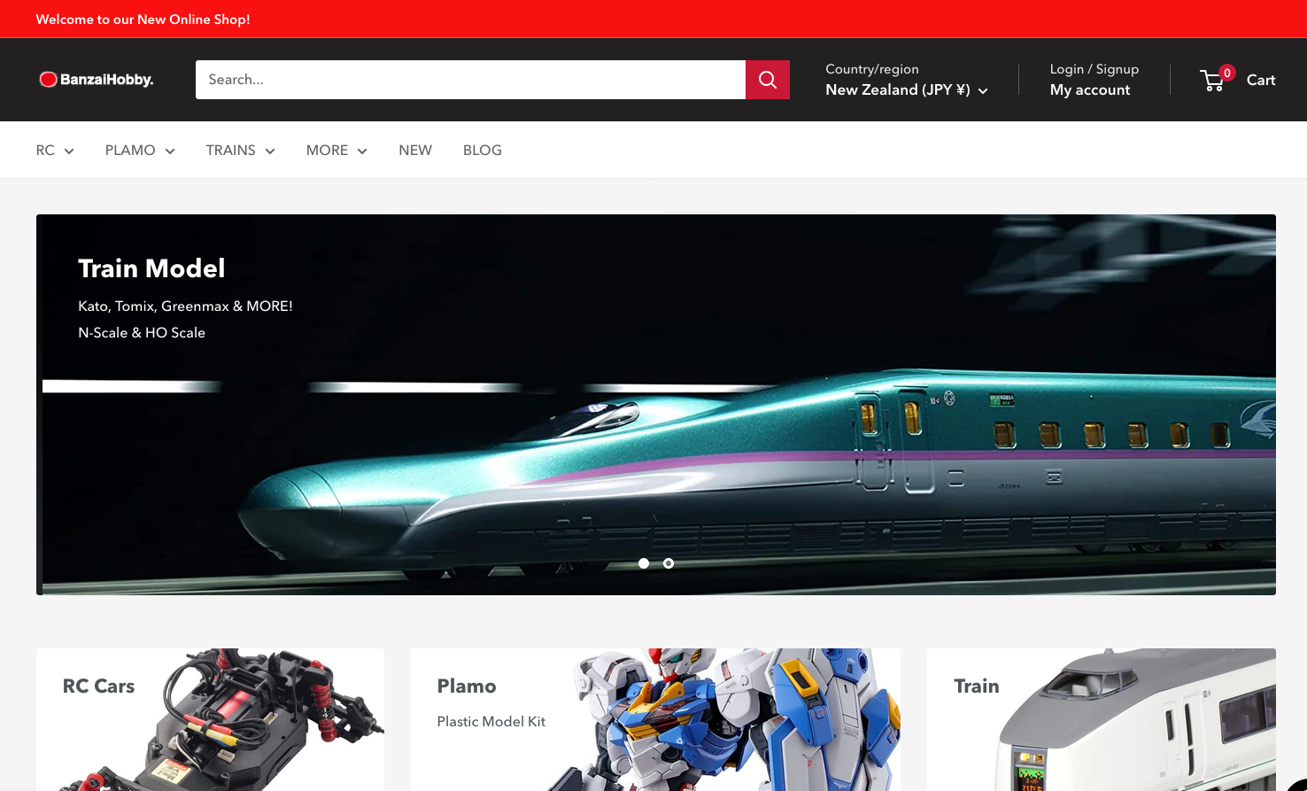 Welcome to our New Online Shop! – BanzaiHobby