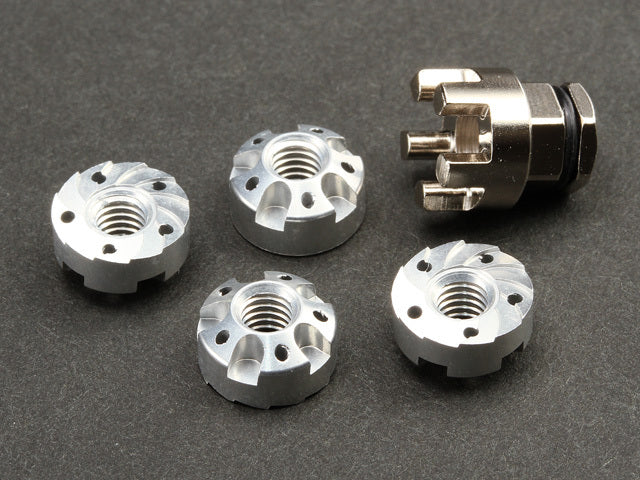 Banzai Hobby - Wrap-Up Next Deco Nut Starter Set Silver (4pcs + Tool ...