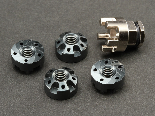 Banzai Hobby - Wrap-Up Next Deco Nut Starter Set Gun Metallic (4pcs ...