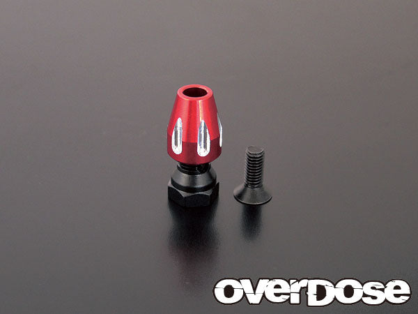 OVERDOSE OD1061 Aluminum Antenna Post Red | BanzaiHobby