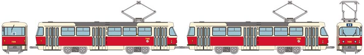 Banzai Hobby - TOMYTEC 315711 The Railway Collection Praha Tram Tatra ...