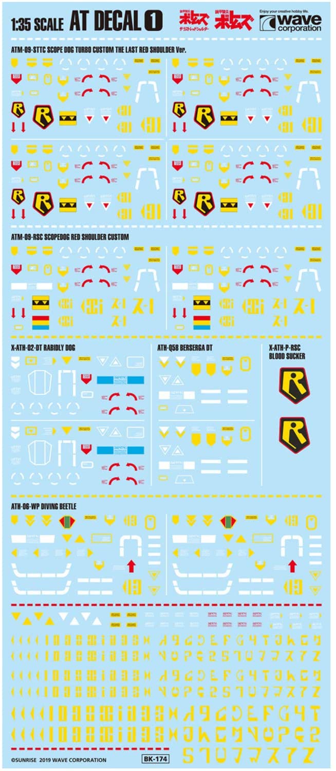 Banzai Hobby - Wave BK-174 1/35 Scale AT Decal [1] – BanzaiHobby