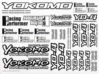 Yokomo Logo Yokomo Racing RC Sticker Decal Electric Buggy Cars Truck